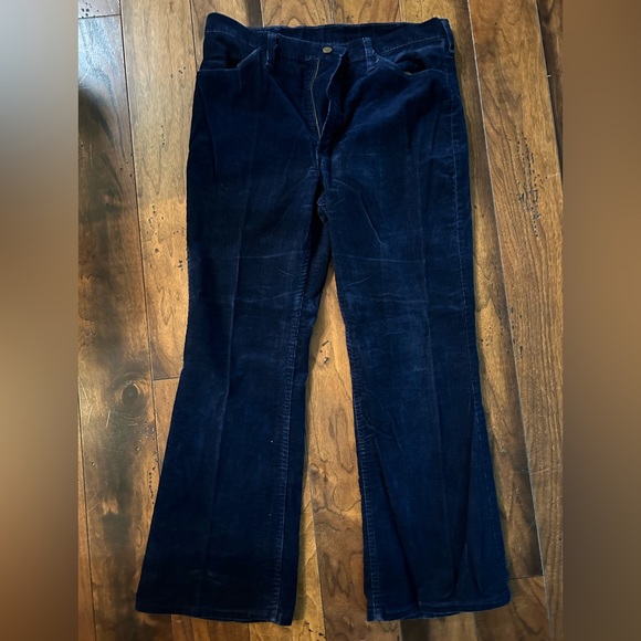Wrangler | Pants | 8s Vintage Wrangler Navy Blue Flared Cords 36x30 ...
